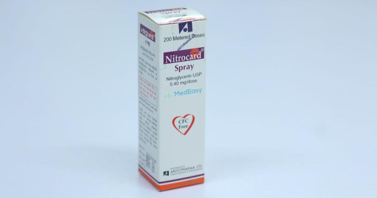 Nitrocard 400 mcg/spray Spray | Samm Care
